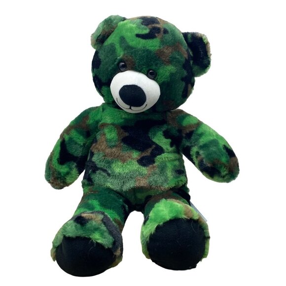 Build-A-Bear | Toys | Buildabear Army Camo Camouflage Green Stuffed ...